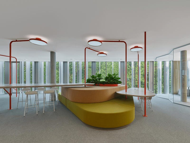 Kvadrat Febrik textiles at Bosch Headquarters