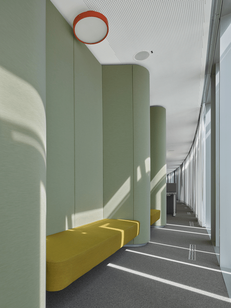 Kvadrat Febrik textiles at Bosch Headquarters